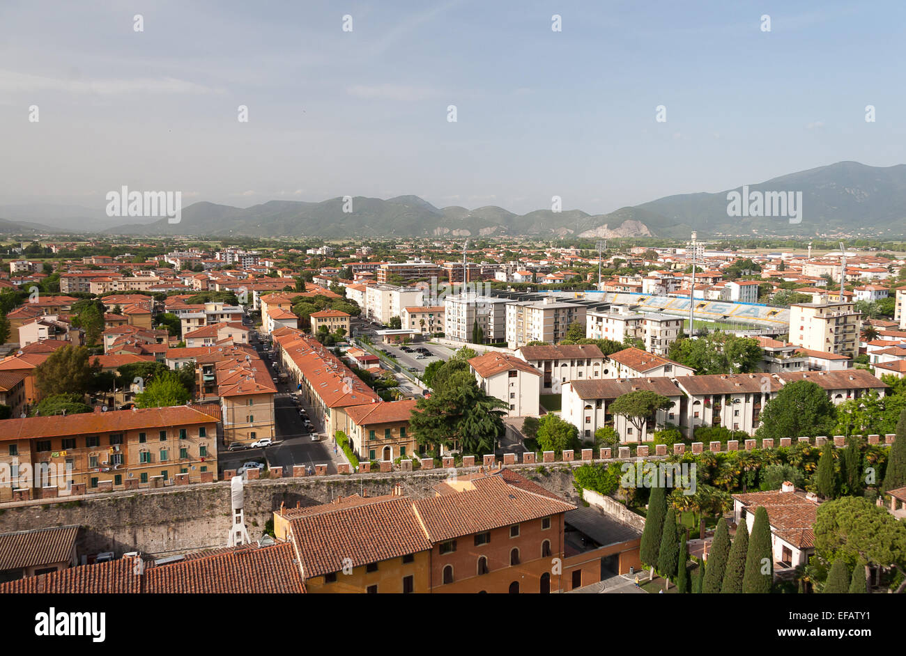Pisa Old Town Center Cityscape Stock Photo - Alamy