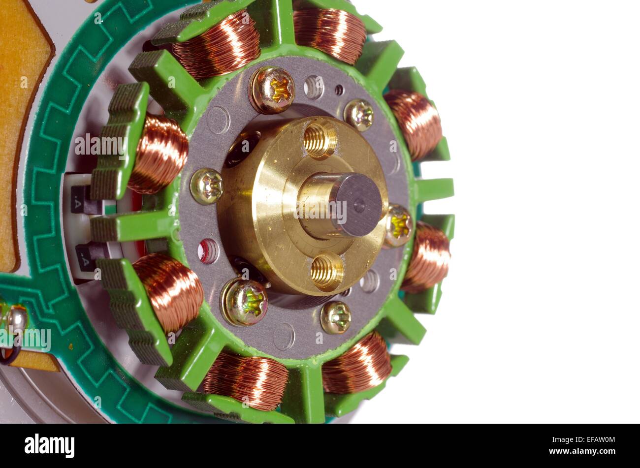 electric engine on white background Stock Photo - Alamy