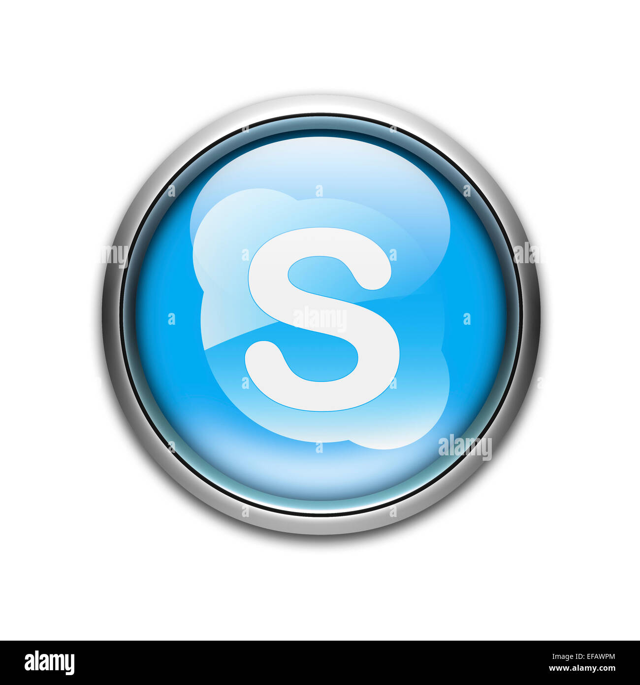 Skype logo icon flag emblem Stock Photo - Alamy