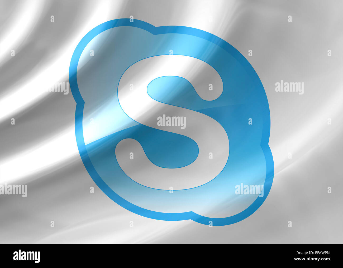 Skype logo icon flag emblem Stock Photo - Alamy