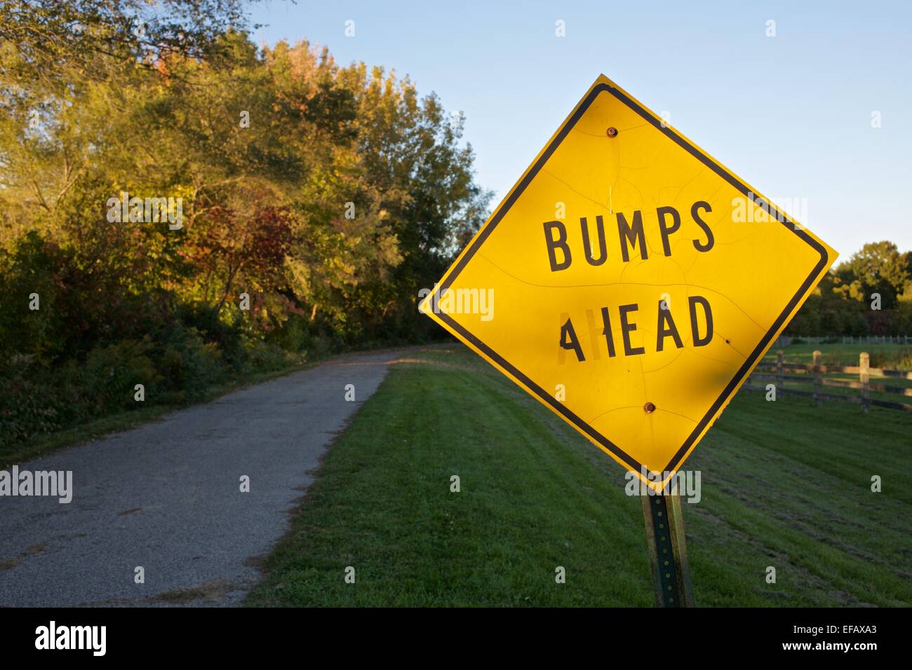 Bumpy Road Ahead Sign