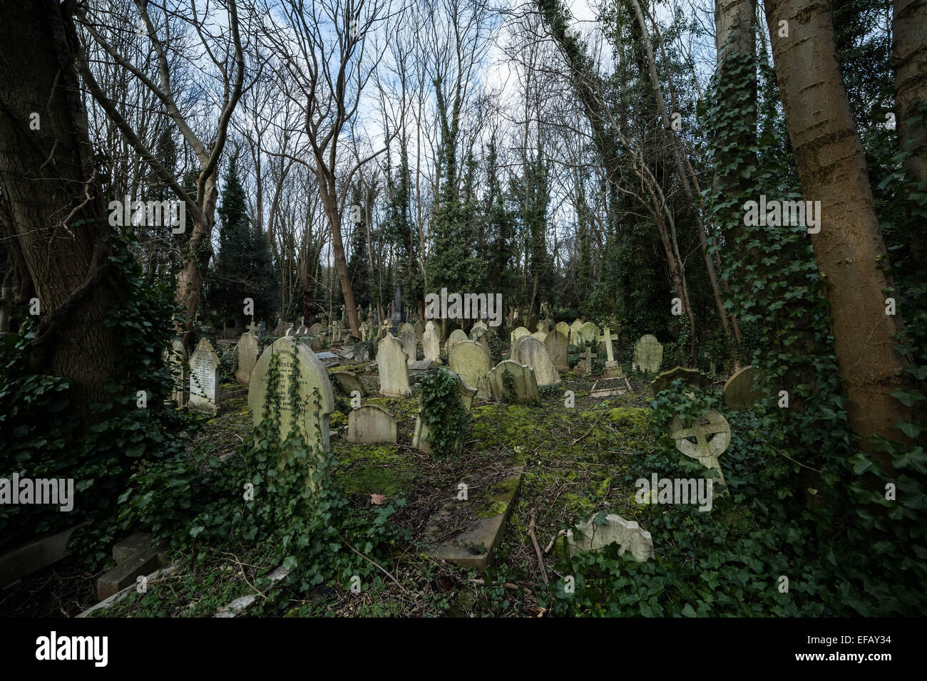 Highgate Cemetery (east) in North London, UK Stock Photo - Alamy