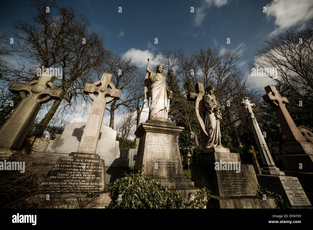 Highgate Cemetery (east) in North London, UK Stock Photo - Alamy