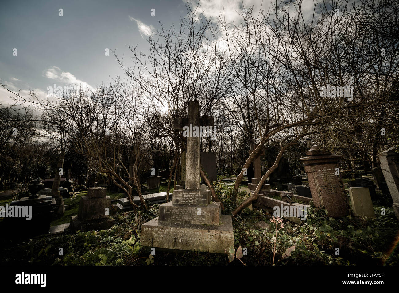 Highgate Cemetery (east) in North London, UK Stock Photo - Alamy