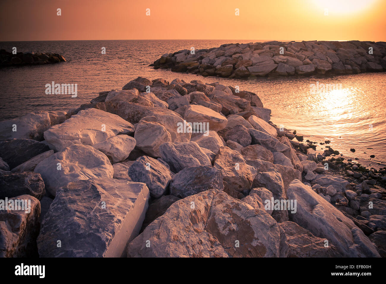 Sea Coastline - Marina di Pisa Stock Photo - Alamy