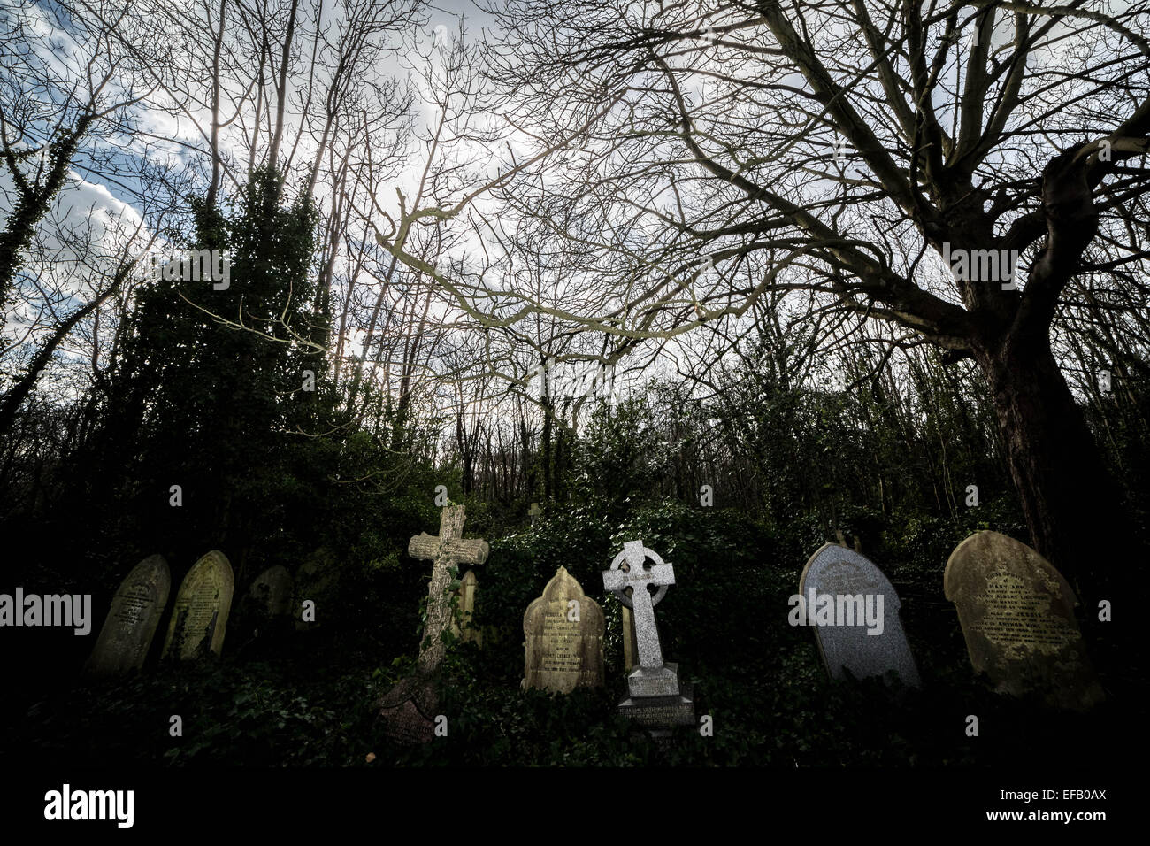 Highgate Cemetery (east) in North London, UK Stock Photo - Alamy