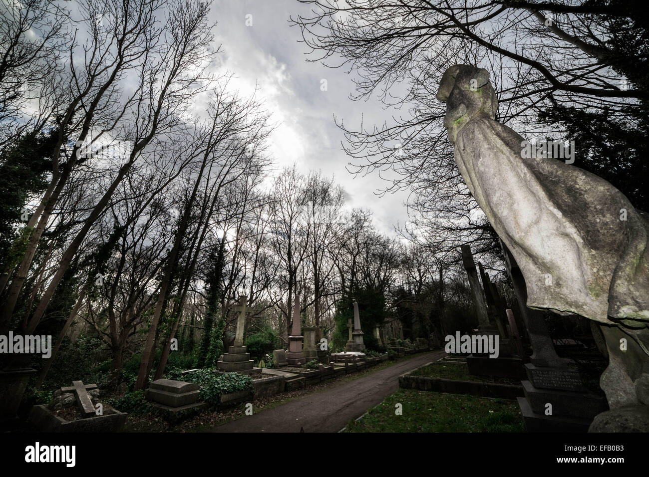 Highgate Cemetery (east) in North London, UK Stock Photo - Alamy