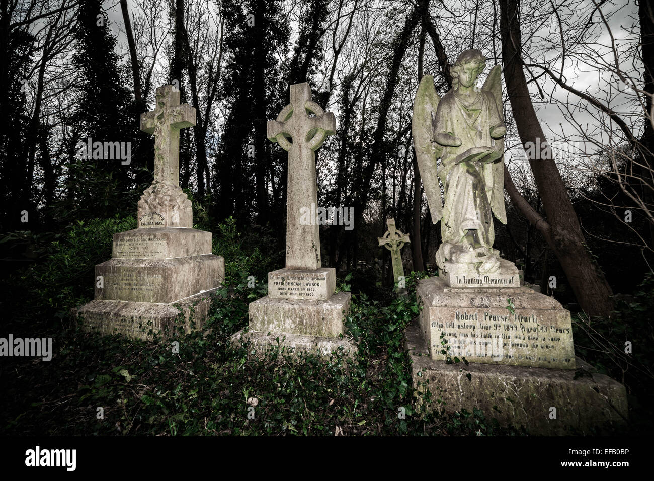 Highgate Cemetery (east) in North London, UK Stock Photo - Alamy