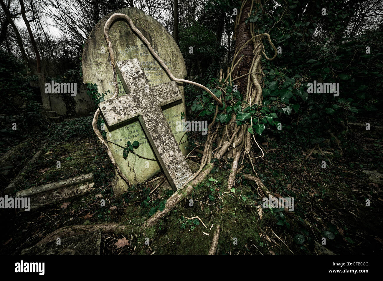 Highgate Cemetery (east) in North London, UK Stock Photo - Alamy