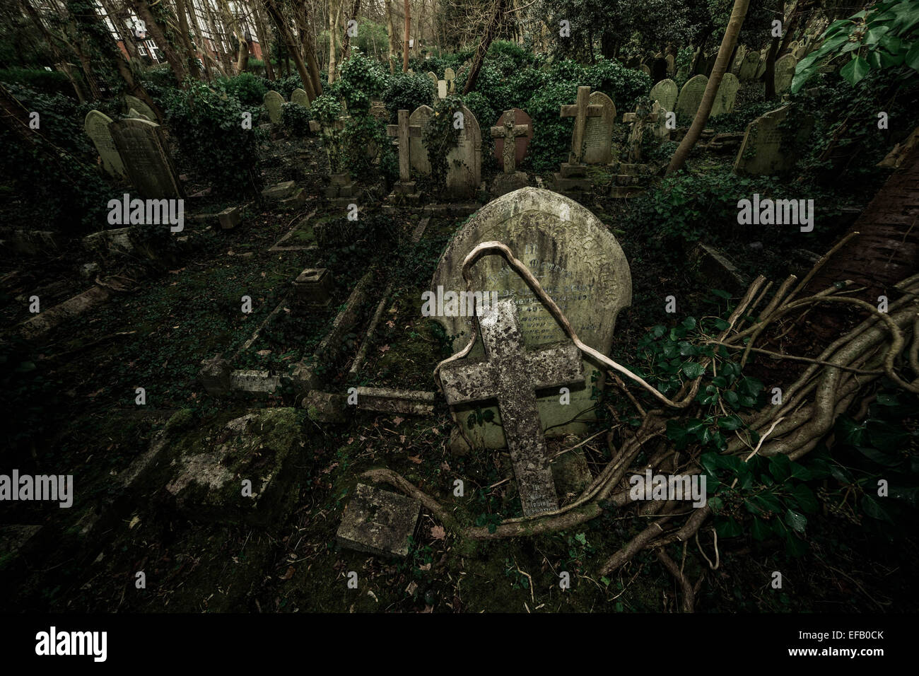 Highgate Cemetery (east) in North London, UK Stock Photo - Alamy