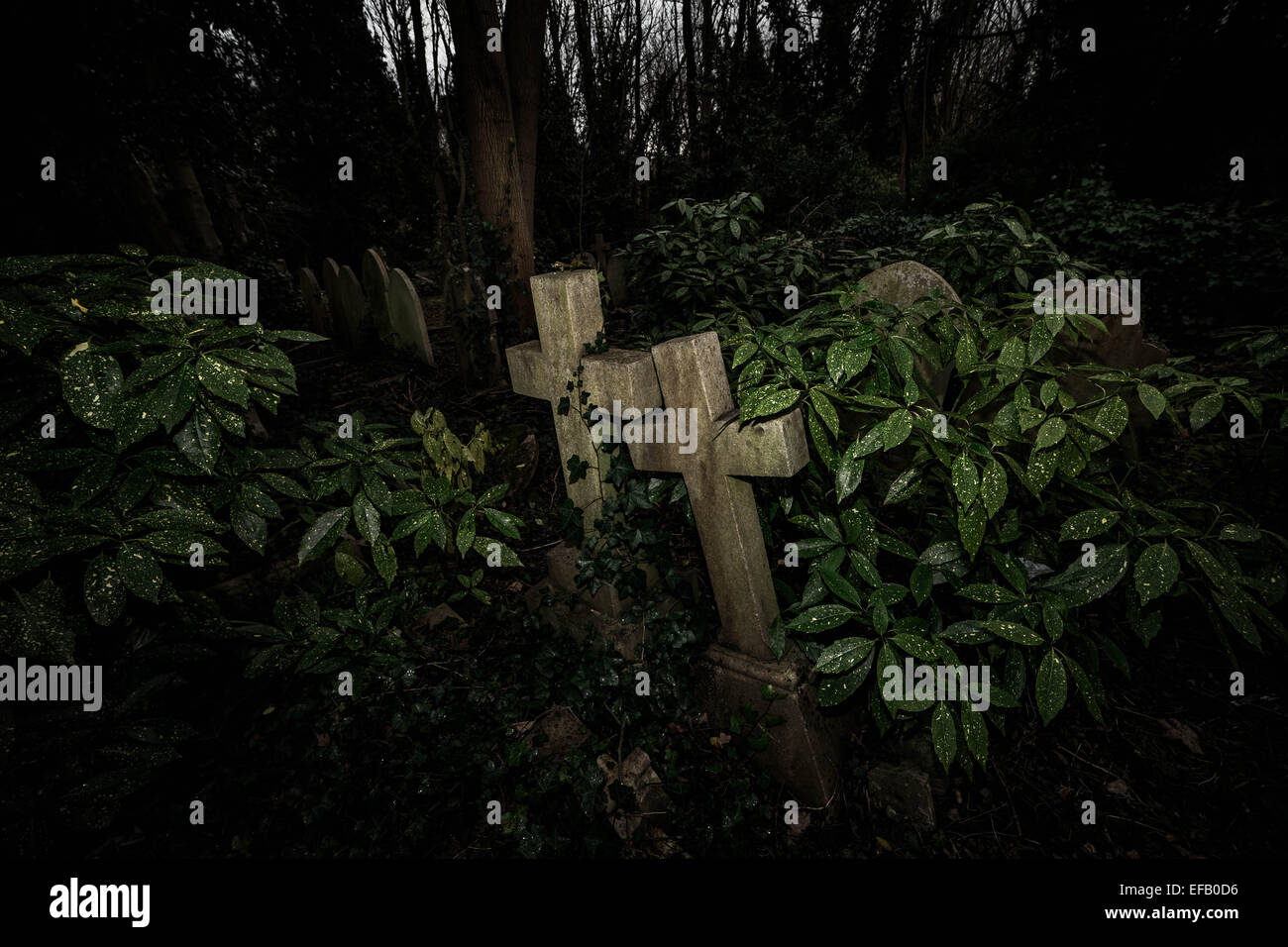 Highgate Cemetery (east) in North London, UK Stock Photo - Alamy