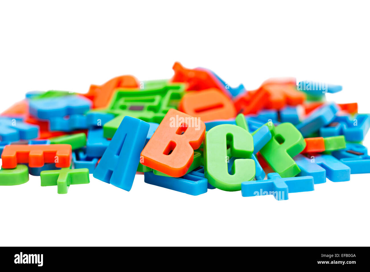 Colorful alphabet letters on a magnet Stock Photo - Alamy