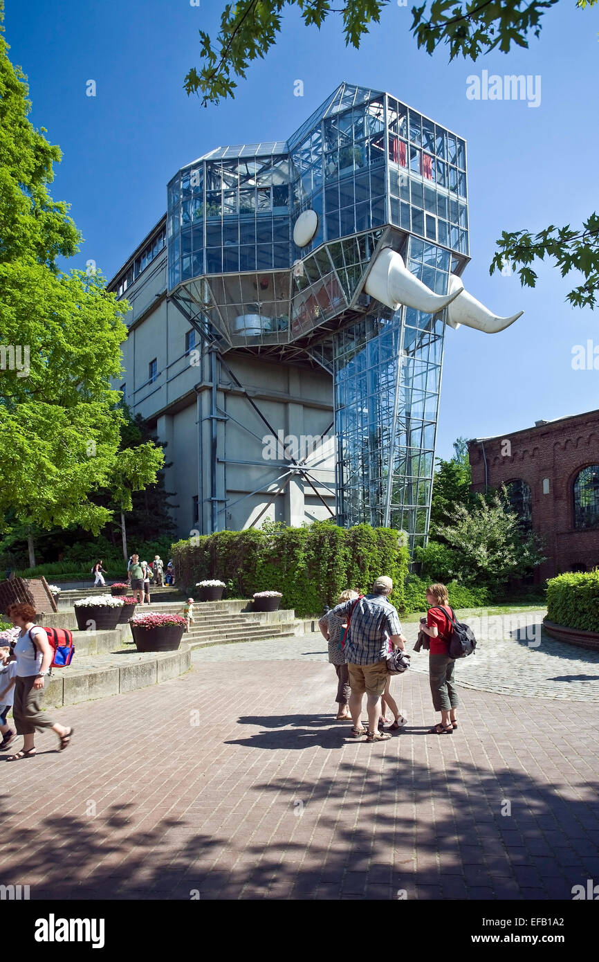 The "Glass Elephant", Maximilianpark, Hamm, Ruhr Area, North Rhine ...