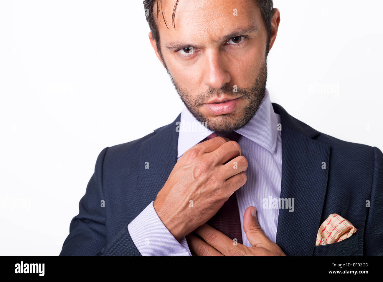 Businessman adjusting his cuffs hi-res stock photography and images - Alamy