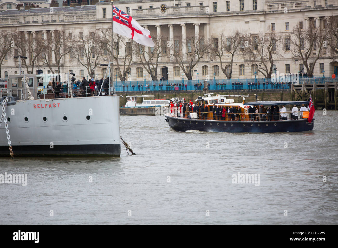 The Havengore carries a wreath made by the Royal British Legion Poppy ...