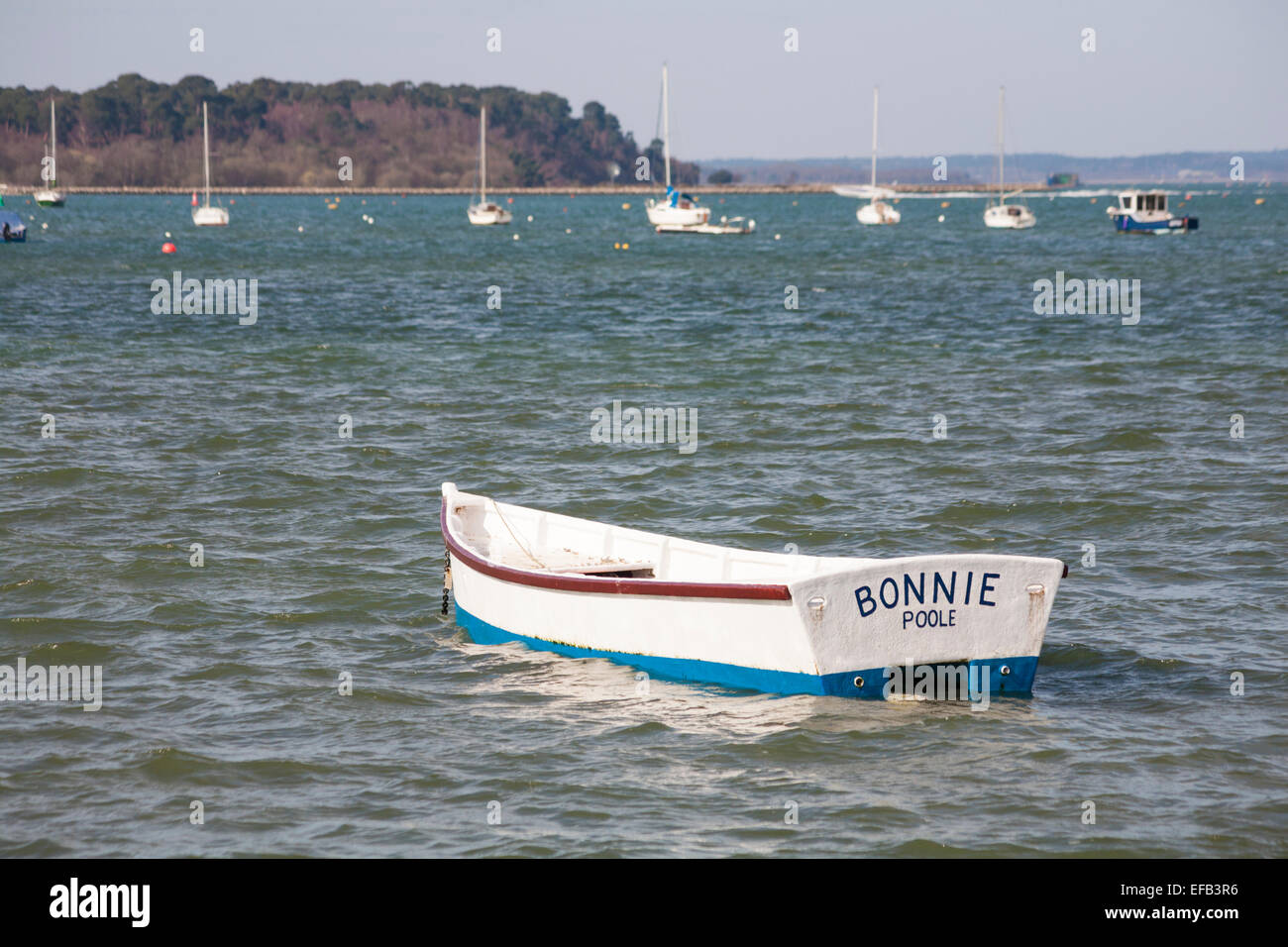 Boats in poole harbour sandbanks hi-res stock photography and images ...