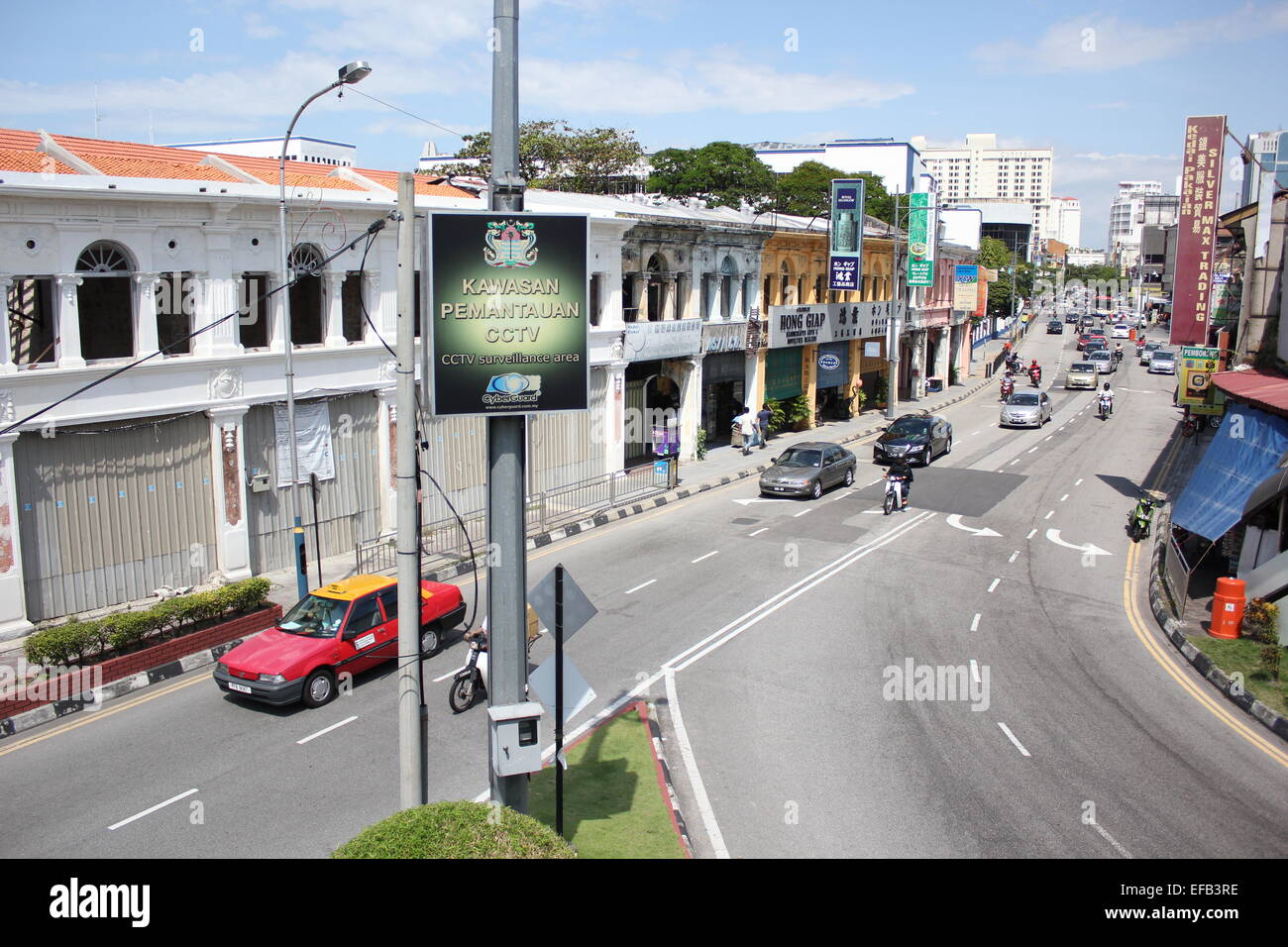 Traffic in Jalan Penang, Georgetown, Penang, Malaysia Stock Photo ...