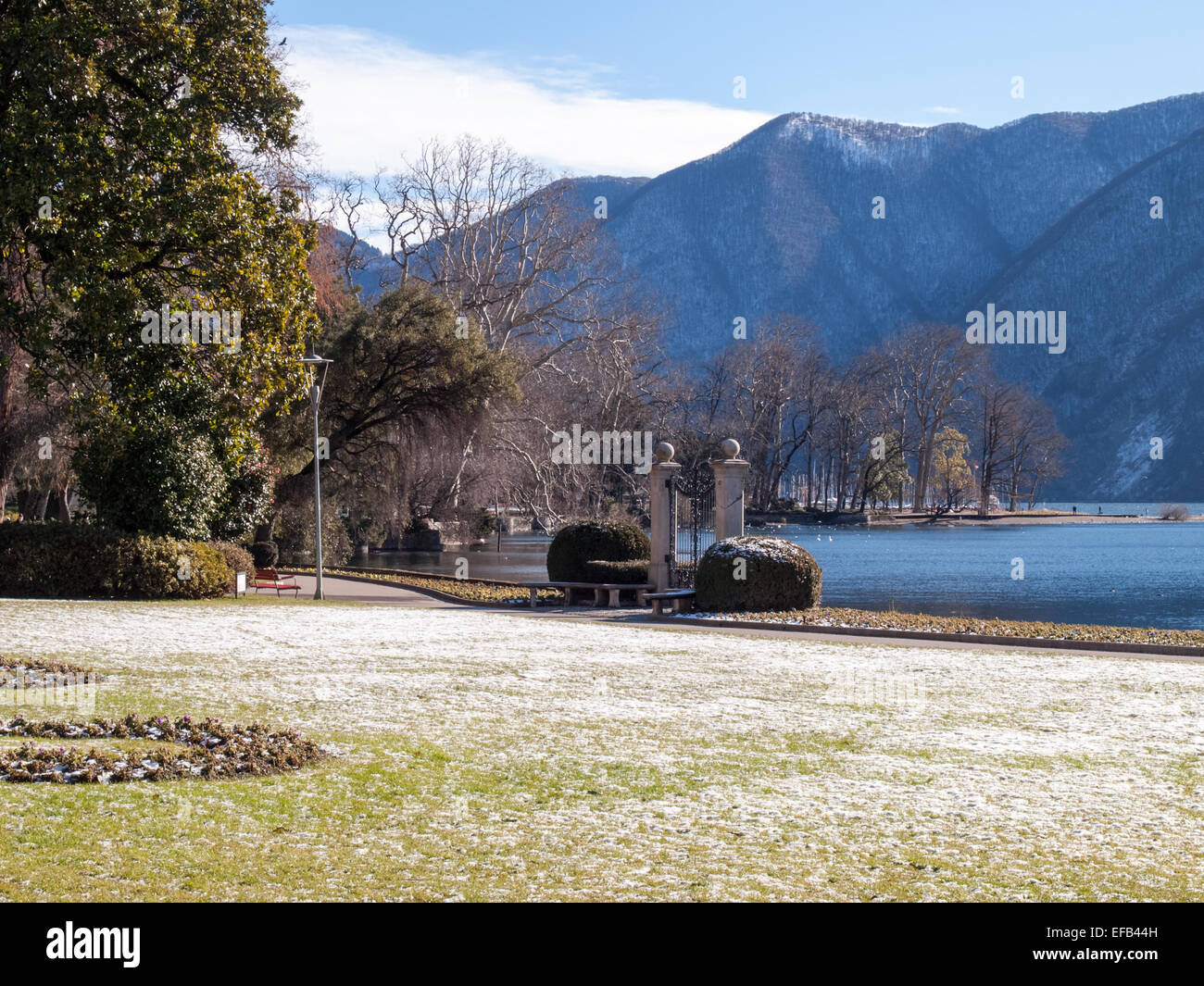 Lugano, Switzerland. 30th January, 2015. Switzerland Weather: Ciani ...