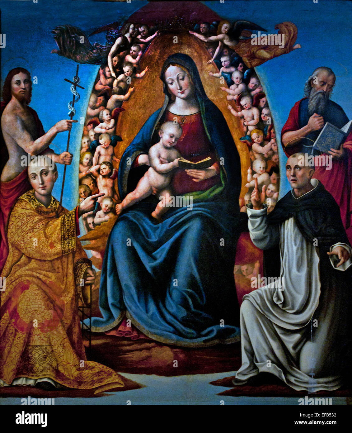 Madonna with Child and Saints by Ser Austerio Mariano di (Mariano da ...