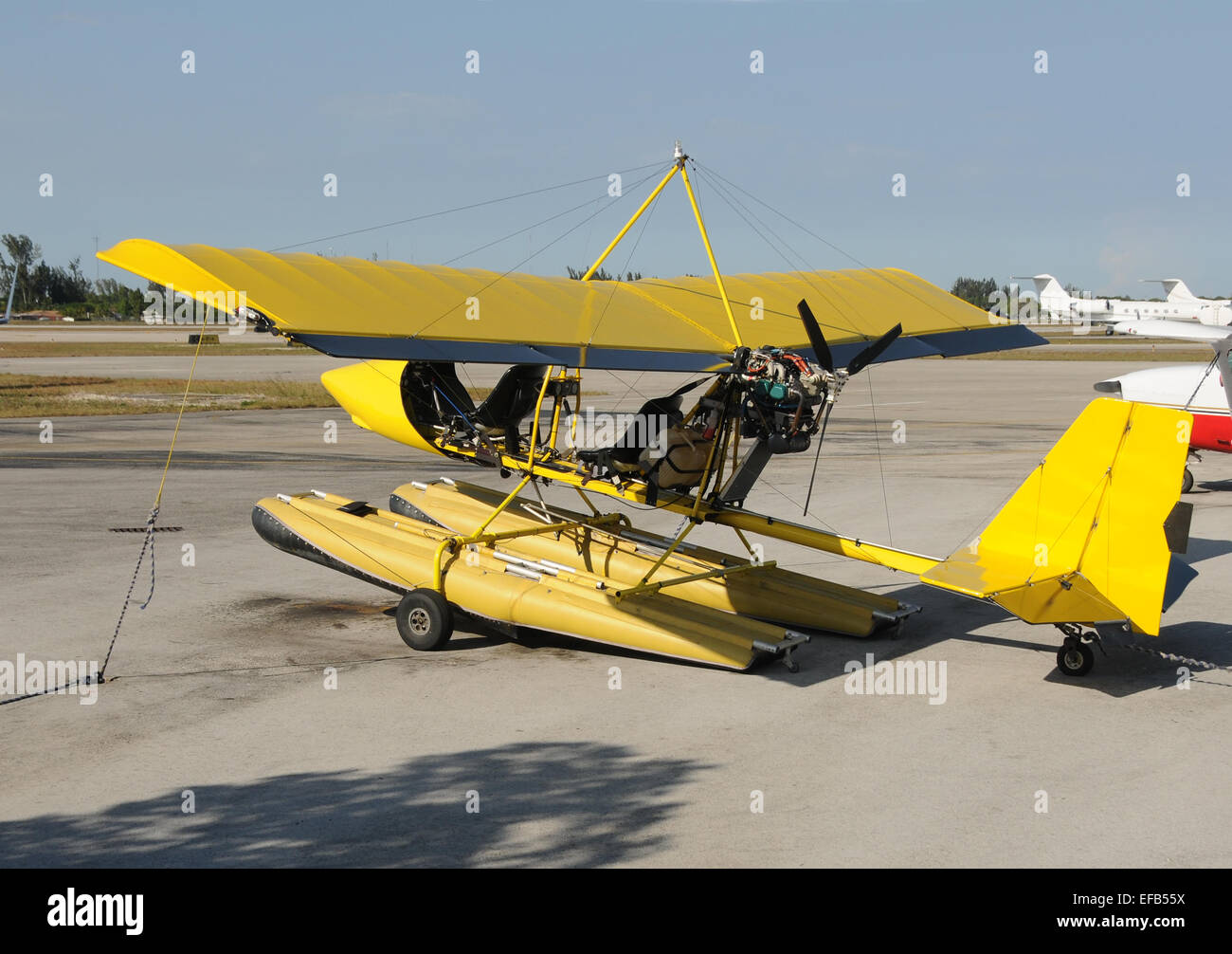 Ultralight airplane for adventure flying experience Stock Photo - Alamy