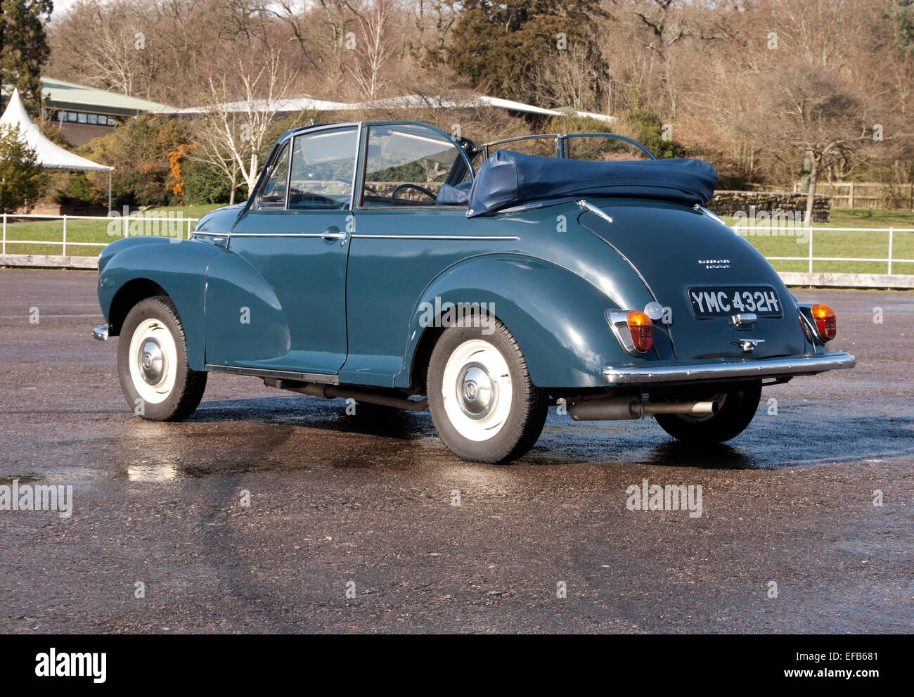 Morris Minor convertible British classic car Stock Photo - Alamy