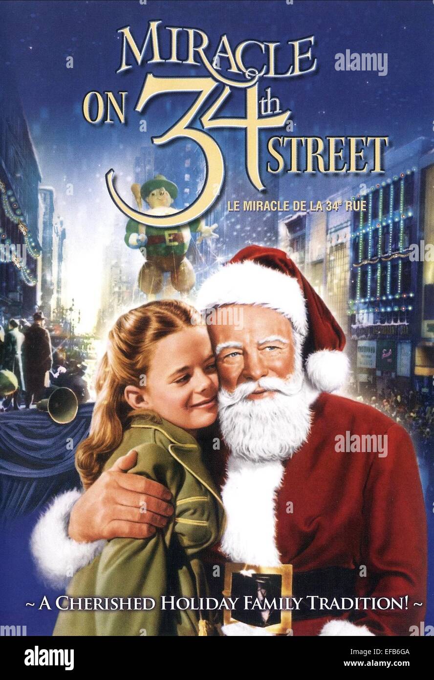 NATALIE WOOD, EDMUND GWENN MOVIE POSTER, MIRACLE ON 34TH STREET, 1947 ...