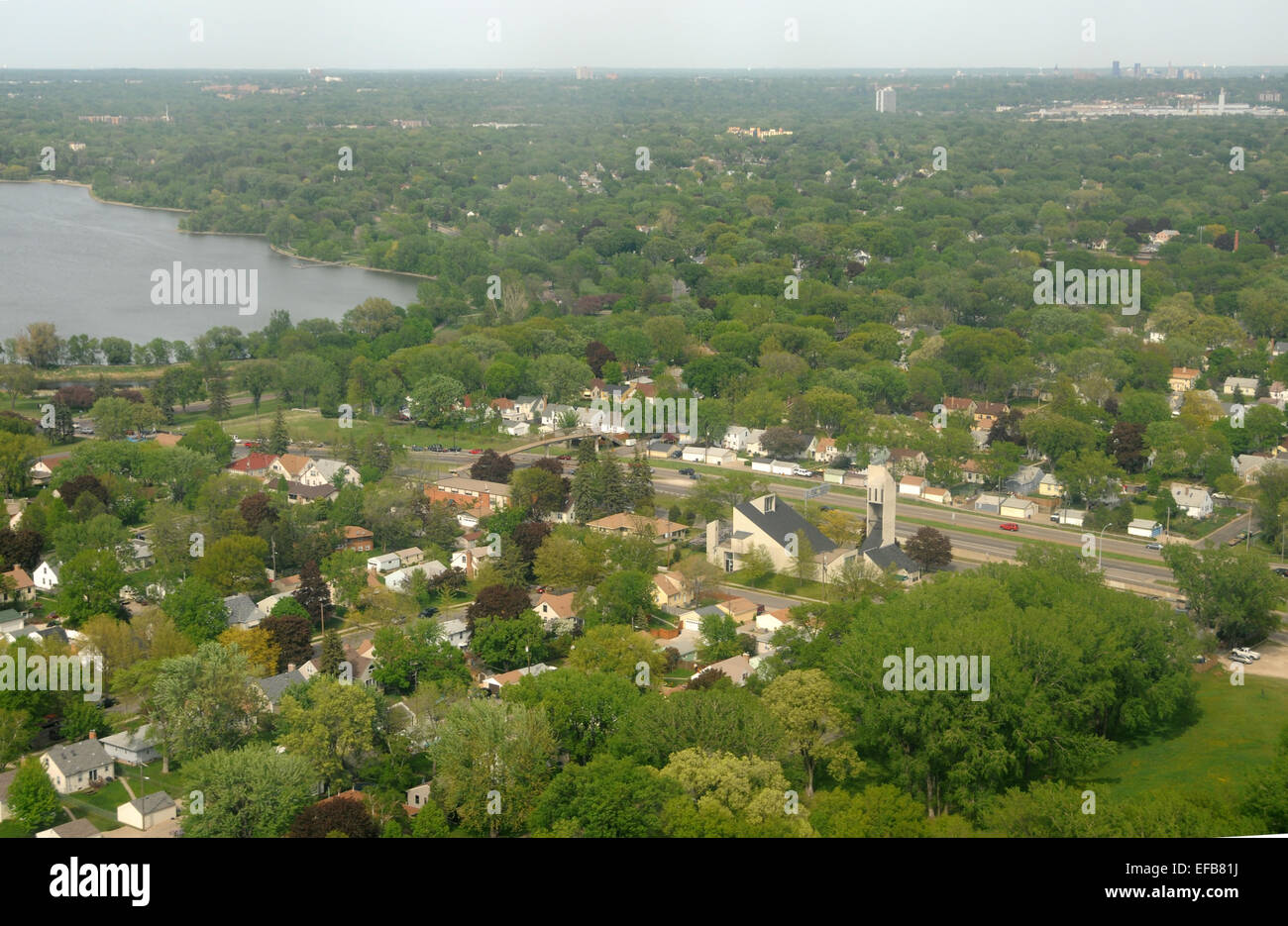 Aerial above minneapolis hi-res stock photography and images - Alamy