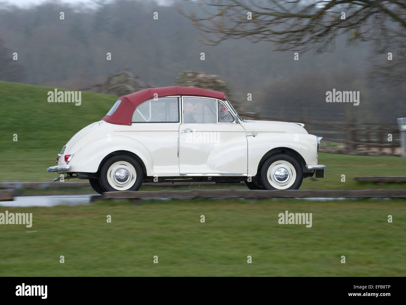 Morris Minor convertible British classic car Stock Photo - Alamy