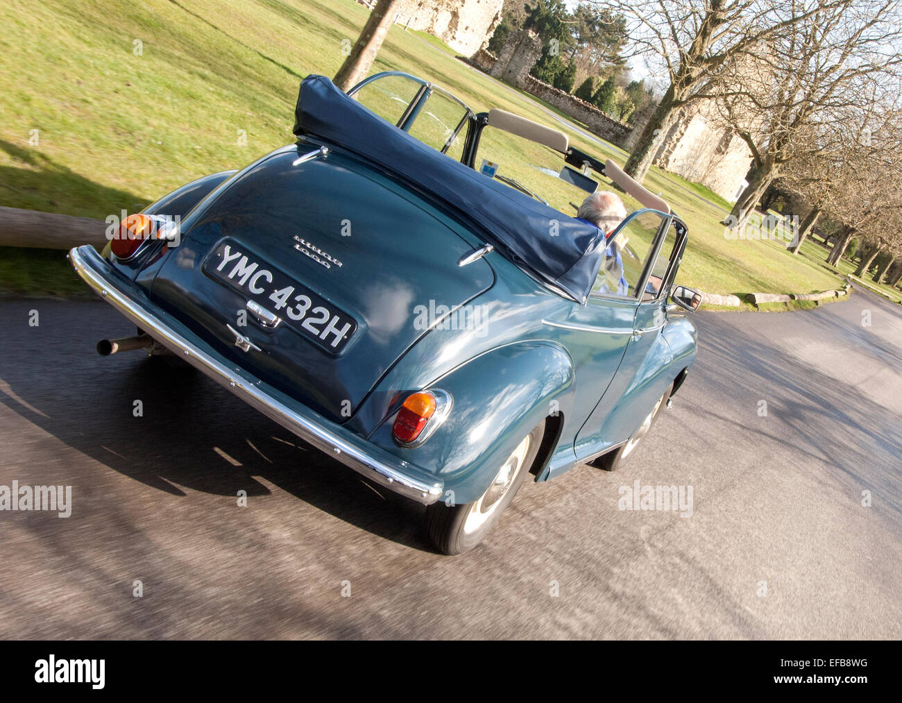 Morris Minor convertible British classic car Stock Photo - Alamy