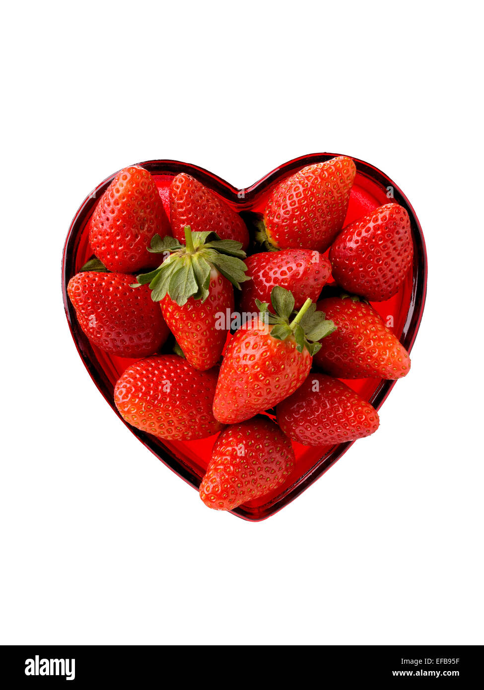 Red berries in a heart Cut Out Stock Images & Pictures - Alamy