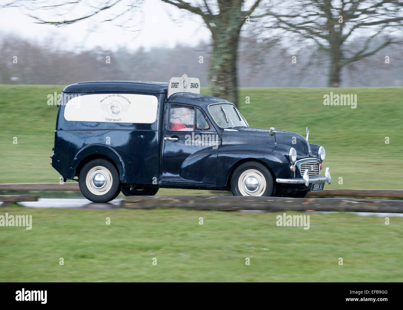 Morris Minor van British classic car Stock Photo - Alamy