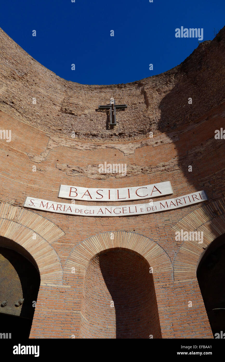 Basilica di santa maria degli angeli e dei martiri hi-res stock ...