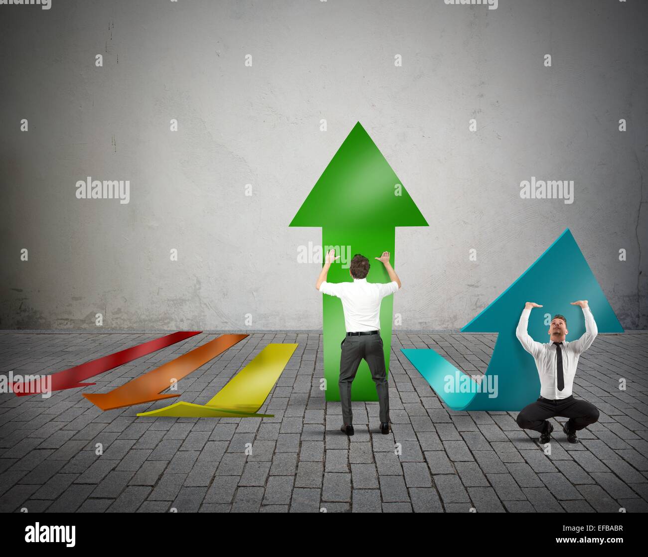 Analyzing profit report hi-res stock photography and images - Alamy