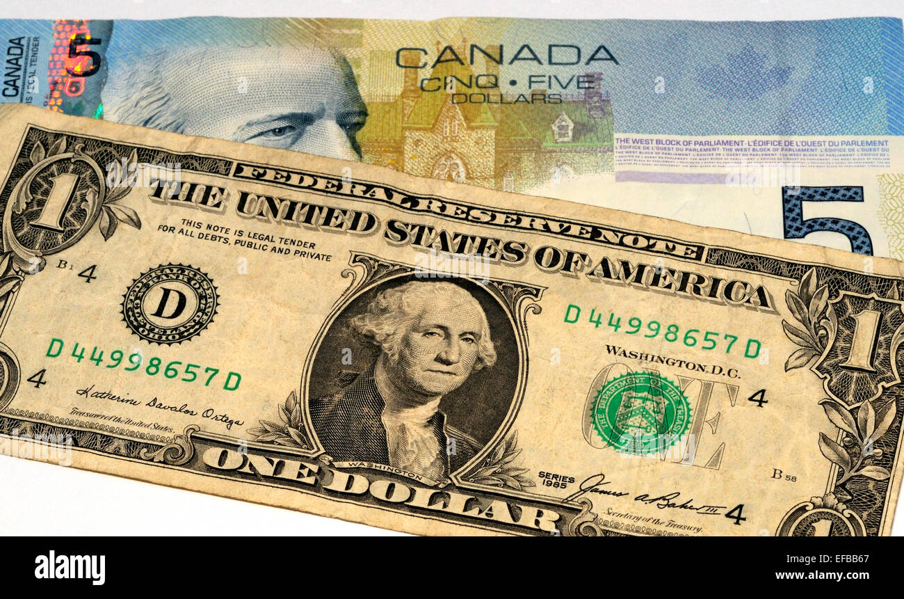 Canada 5 dollar note hi-res stock photography and images - Alamy