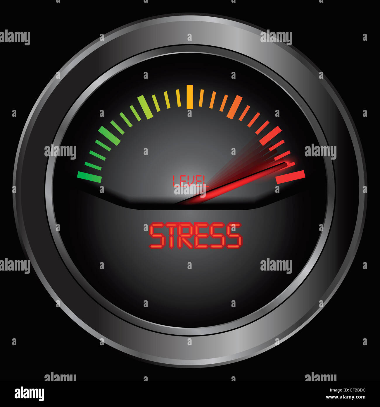 Stress meter indicate Stock Photo - Alamy