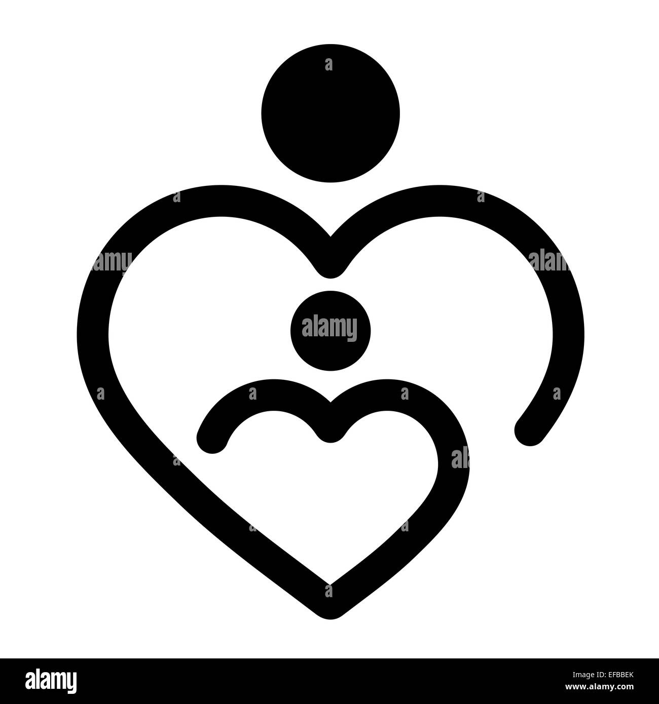 Baby and heart hi-res stock photography and images - Alamy