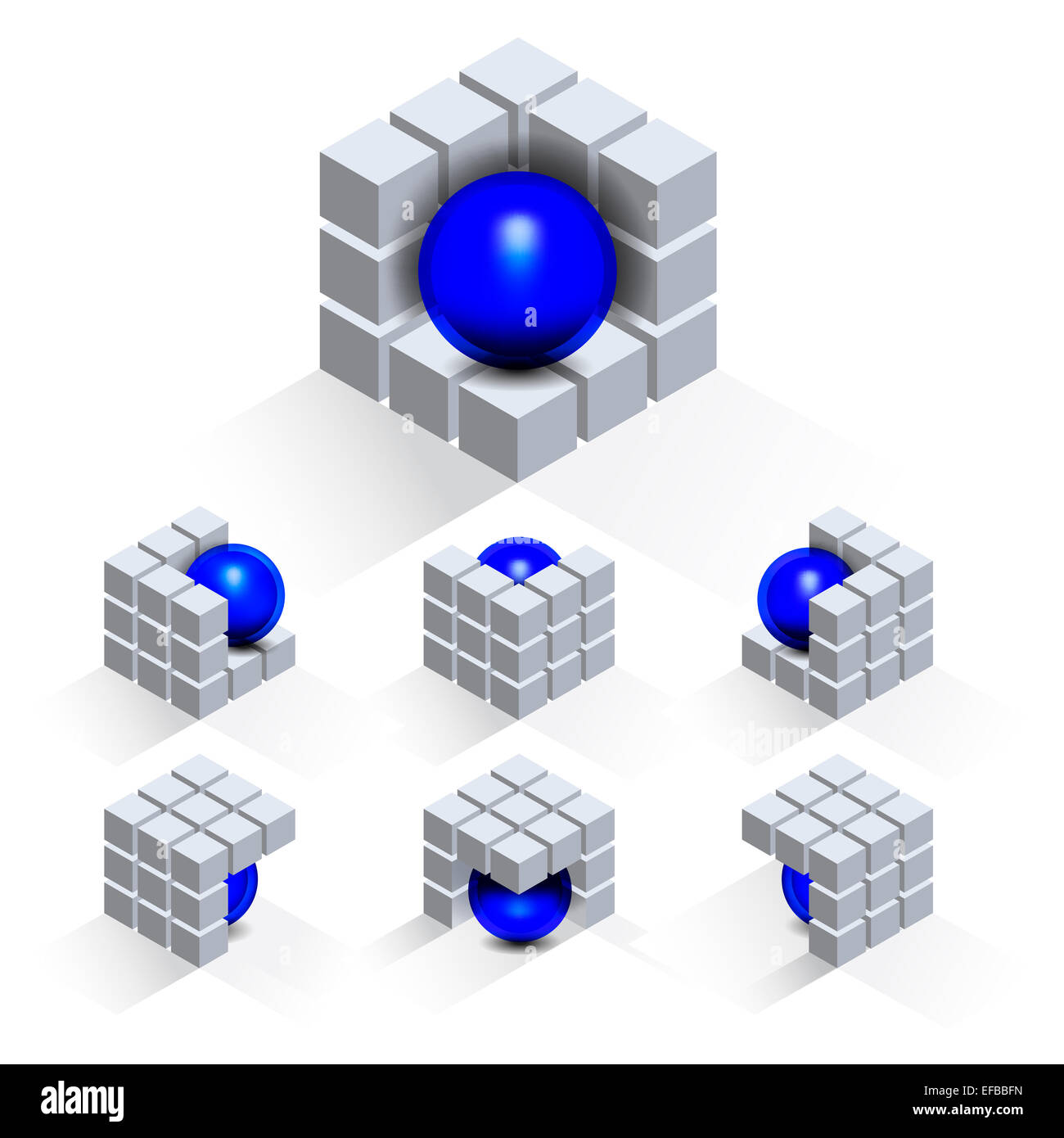 Sphere cube hi-res stock photography and images - Alamy
