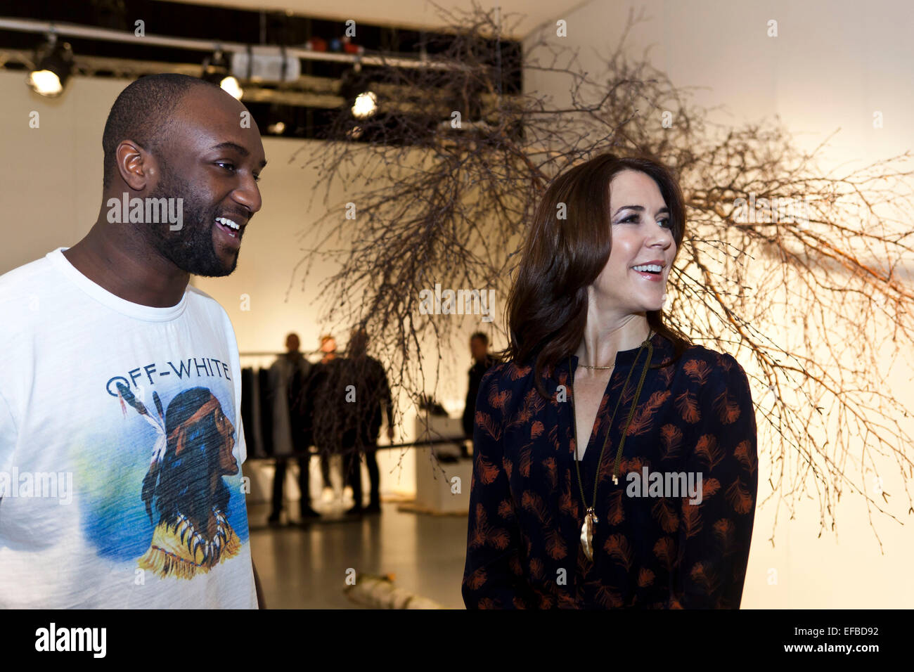 Copenhagen, Denmark. 30th January, 2015. HRH Danish Crown Princess Mary ...