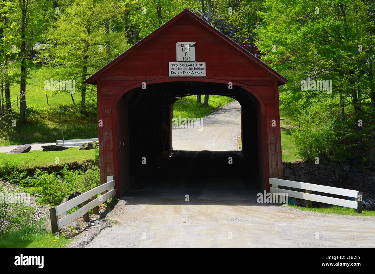 Covered bridge railing hi-res stock photography and images - Alamy