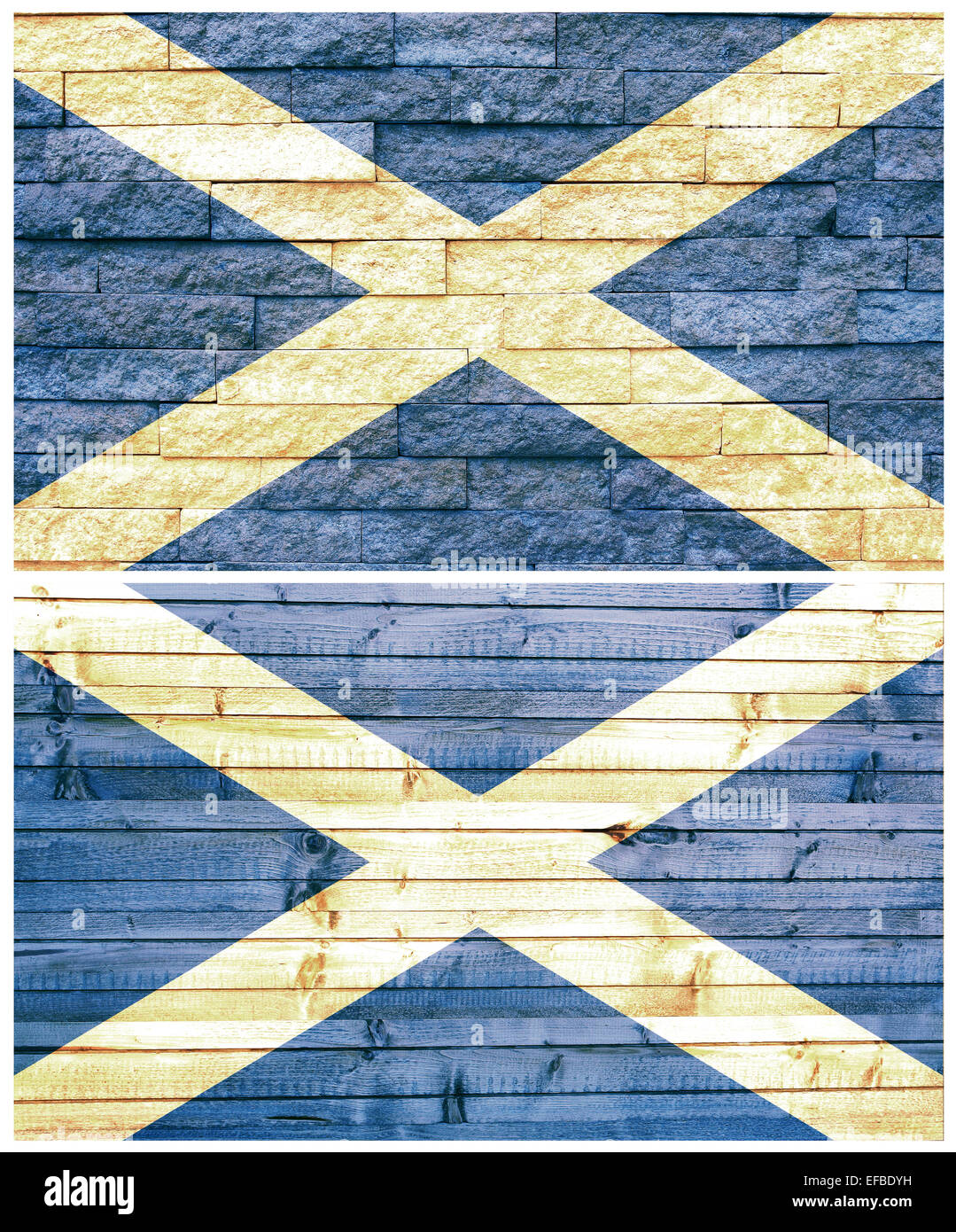 Vintage wall flag of Scotland Stock Photo - Alamy