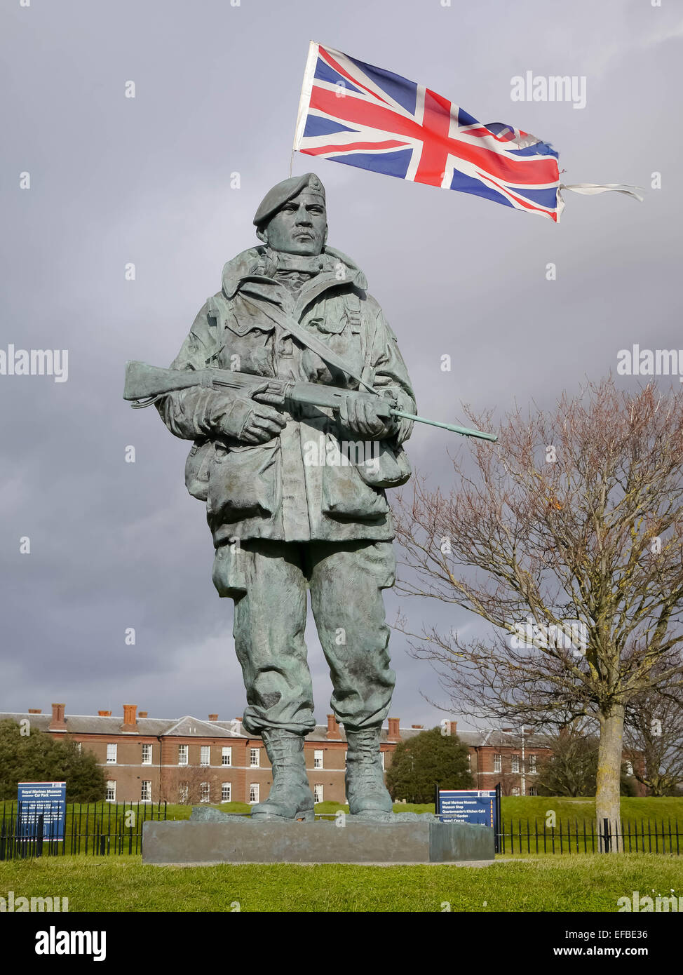 The Yomper sculpture by Philip Jackson at the Royal Marines Museum ...