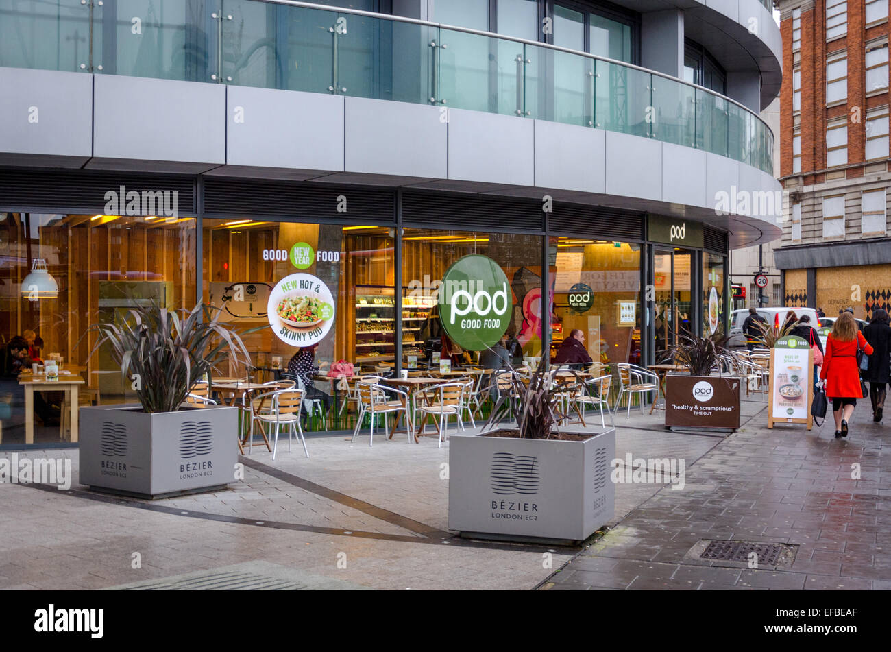 Pod restaurant in Shoreditch, London Stock Photo - Alamy