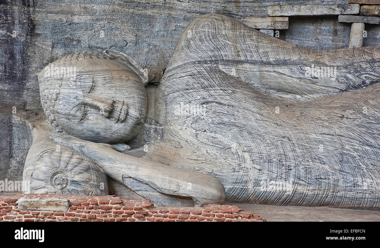 Gal Vihara, 12th Century Rock Temple Of The Buddha Situated In The ...