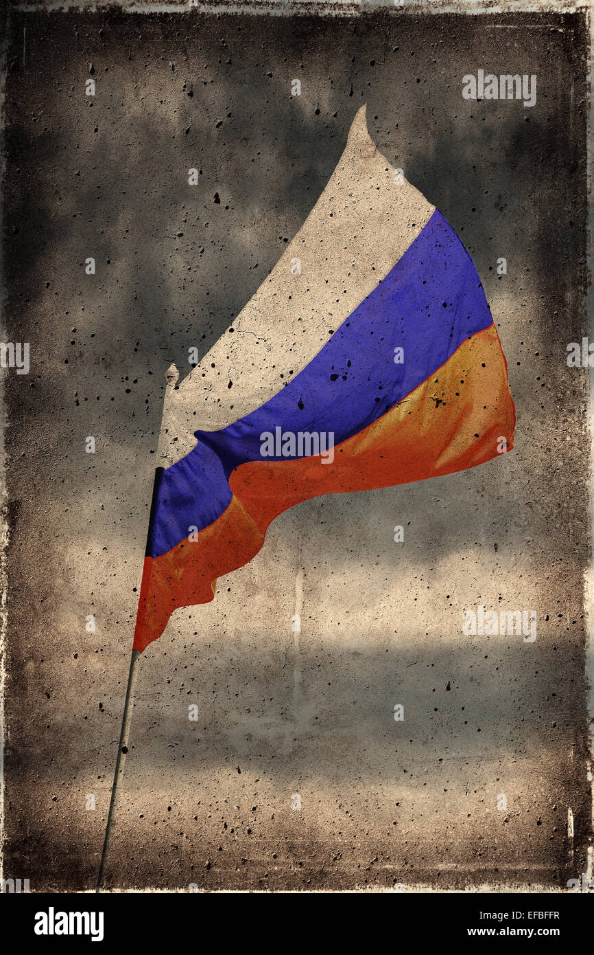 Old Grunge Russia Flag texture and background Stock Photo - Alamy