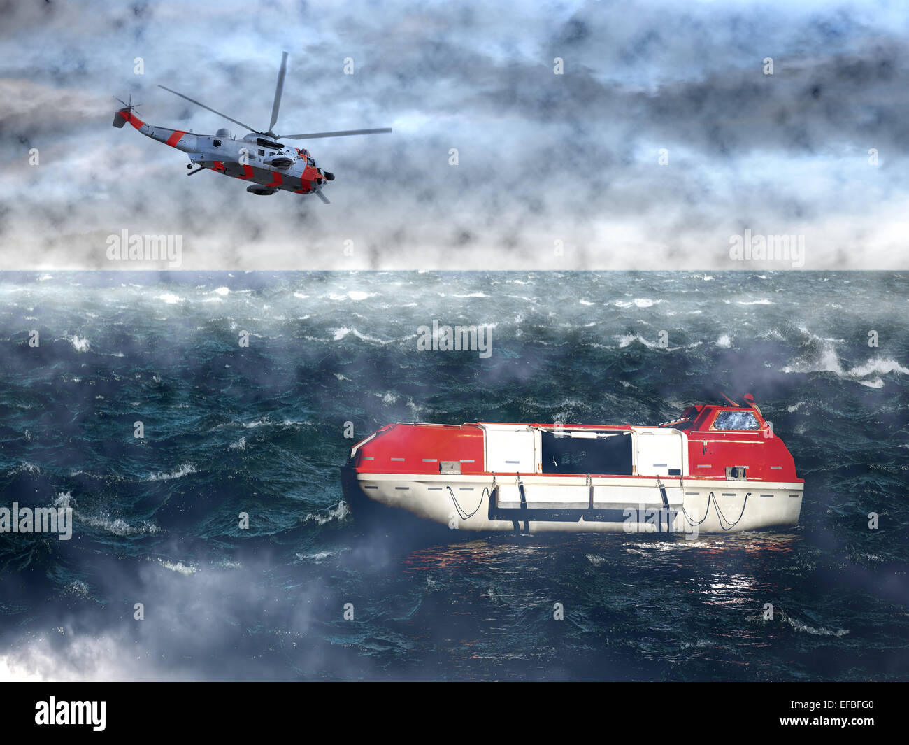 Lifeboat silhouette hi-res stock photography and images - Alamy