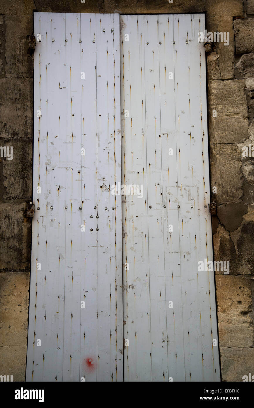 Door with rusty lines Stock Photo - Alamy