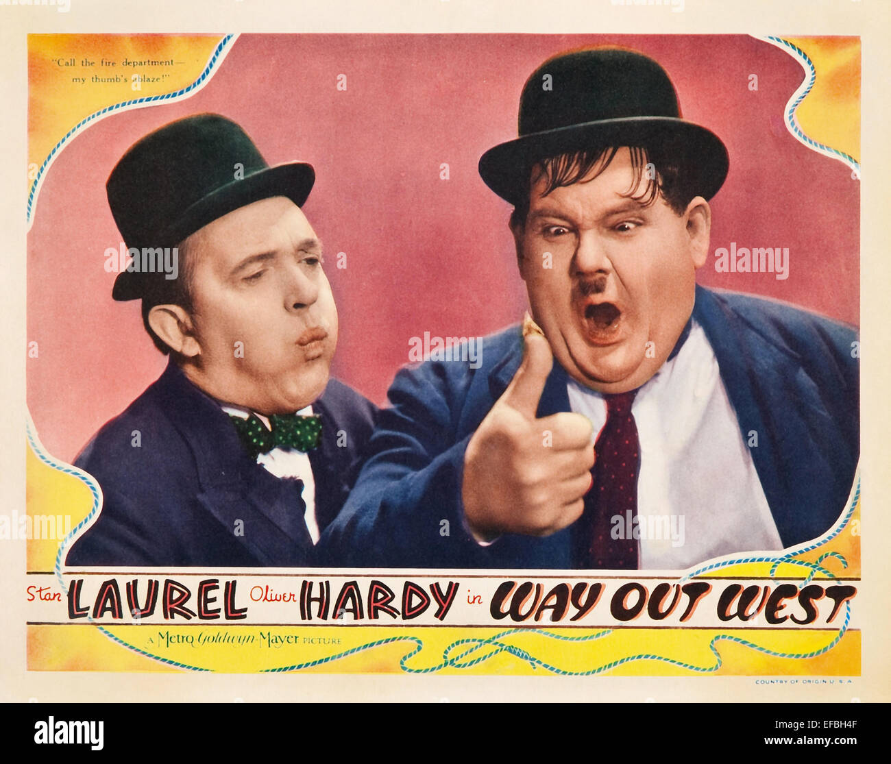 Laurel and hardy film way out west hi-res stock photography and images ...