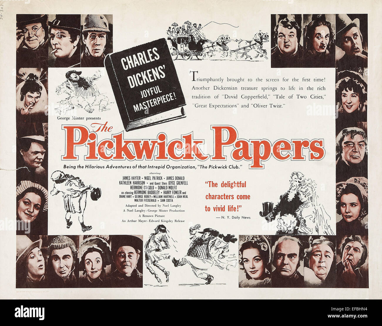 MOVIE POSTER THE PICKWICK PAPERS (1952 Stock Photo - Alamy