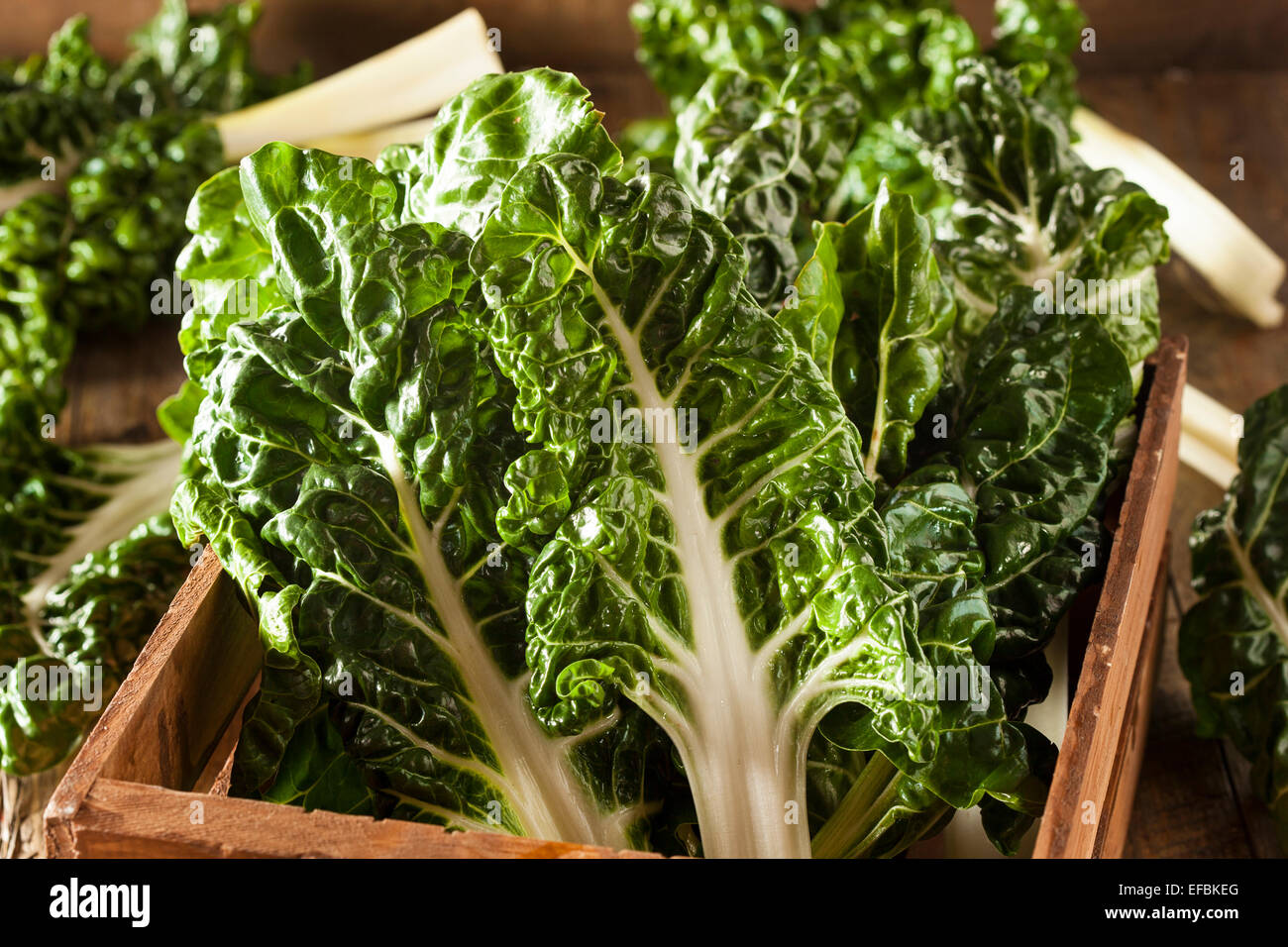 Fresh Organic Green Chard Ready to Eat Stock Photo - Alamy