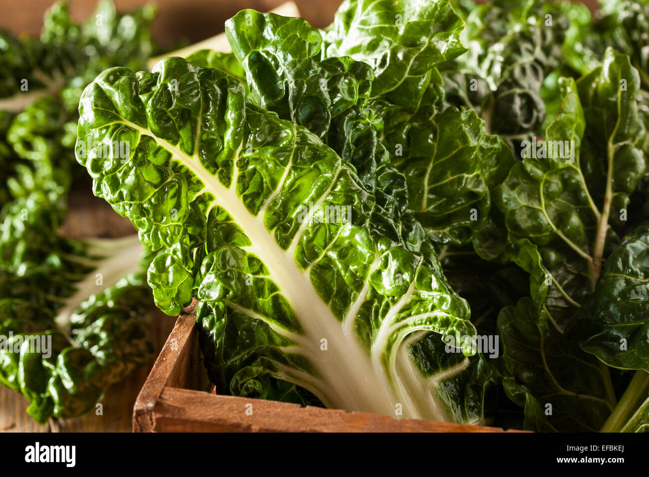 Fresh Organic Green Chard Ready to Eat Stock Photo - Alamy
